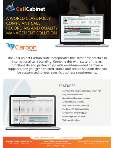 Brochure Downloads | Call Recording | CallCabinet