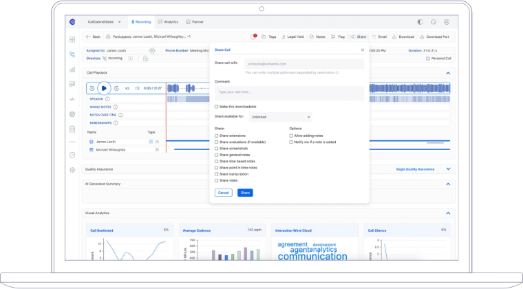 CallCabinet Core Recording | CallCabinet